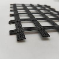 China ISO Standard Geocomposite Fiberglass Geogrid for Asphalt Layer Reinforcement 50/50kn for sale