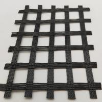 China ISO Standard Geocomposite Fiberglass Geogrid for Asphalt Layer Reinforcement 50/50kn for sale
