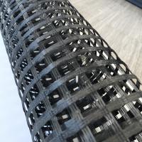 China High Strength Fiberglass Geogrid for Soil Slope Walls Reinforcement Length 50-200m for sale