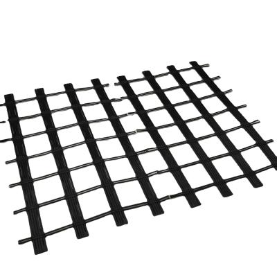 China 50KN Bitumen Coated Fiberglass Geogrid The Essential Product for Road Reinforcement for sale