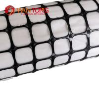 China Black Wantong Composite PP Biaxial Geogrid For Road Construction for sale