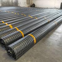 China Onsite Installation High Strength 30kN/m PP Biaxial Geogrid for Driveway Stabilization for sale