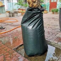 China Other Watering Irrigation 3 Packs PE Tree Watering Bags 75L UV Green Bags for sale
