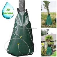 China Slow Release Watering Bag with Two Drainage Pipes 20 Gallon PVC Tree Water Bag 500gsm for sale