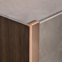 China CE RoHS Aluminum Metal Wall Panel Trim ST Series H Profile Corner Edge Trim 11 Colors for sale