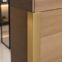 China CE RoHS Aluminum Metal Wall Panel Trim ST Series H Profile Corner Edge Trim 11 Colors for sale