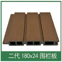 China Wood Plastic Composite WPC Fence Board 180x24mm Privacy Fence Panel Outdoor for sale