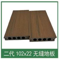 China Seamless WPC Decking Board 102x22mm Tongue / Groove Outdoor Decking Wall Panels for sale