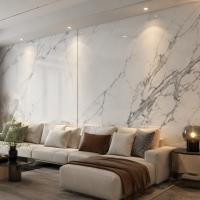 China 8mm PVC Plastic Wall Panels 500mm Waterproof HD Marble Wall Panel for sale