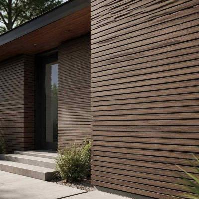 China Wood Plastic Composite WPC Fence Board 180x24mm Privacy Fence Panel Outdoor for sale