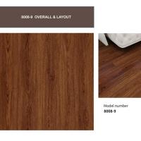 China Dark Brown / Walnut SPC Flooring Waterproof Click Lock Plank Flooring for sale