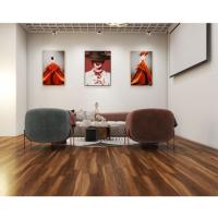 China Dark Brown / Walnut SPC Flooring Waterproof Click Lock Plank Flooring for sale