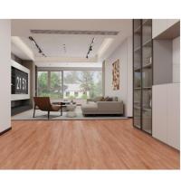 China Red Brown / Red Oak Click Lock Plank Flooring Waterproof Textured Finish Surface for sale