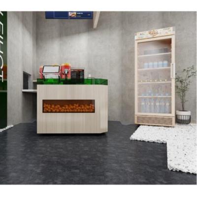 China Charcoal Black SPC Click Plank Flooring, Textured Finish SPC Waterproof Flooring for sale