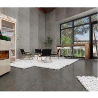 China Charcoal Black SPC Click Plank Flooring, Textured Finish SPC Waterproof Flooring for sale