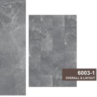 China Dark Grey / Black Stone Pattern Large Board Wall Panel 1.2x2.44m Click Lock Wall Cladding Panels for sale