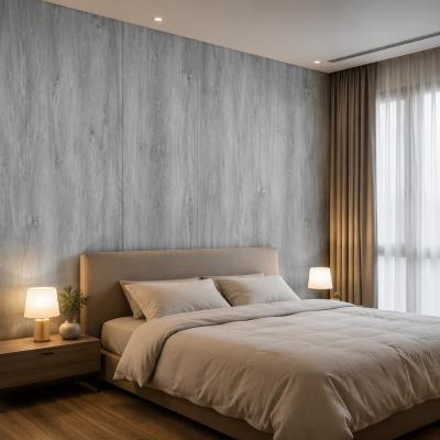 China Grey / Weathered Wood Wall Panels, SPC Pattern Wall Panels Large Board 1.2x2.44m for sale