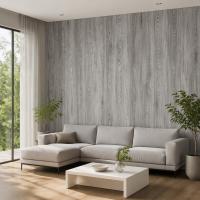 China Grey / Weathered Wood Wall Panels, SPC Pattern Wall Panels Large Board 1.2x2.44m for sale