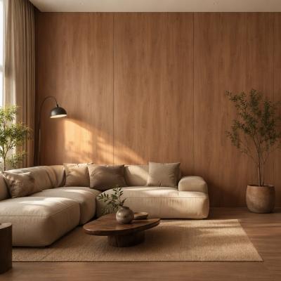 China 1.2x2.44m Click Lock SPC Wall Cladding Textured Finish Waterproof Large Board for sale