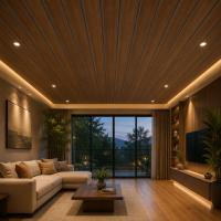 China White / Wood Grain PVC Wall Ceiling Panels, 300mm Decorative PVC Panels for sale