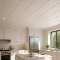 China Double Groove Wall Panel 7mm- 8.5mm Seamless Wave Wall Panels Waterproof for sale