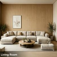 China 4mm Waterproof SPC Wood Grain Click Lock Wall Panels UV Coated Scratch Resistant for sale