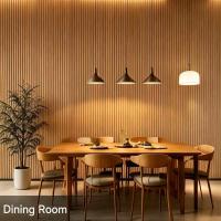 China 4mm Waterproof SPC Wood Grain Click Lock Wall Panels UV Coated Scratch Resistant for sale