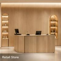 China 4mm Waterproof SPC Wood Grain Click Lock Wall Panels UV Coated Scratch Resistant for sale