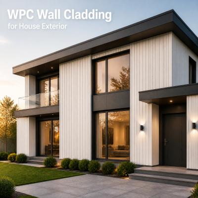 China WPC Exterior Wall Siding Panels Decorative Facade Cladding for Outdoor Residential Projects Houses for sale