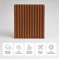 China WPC Decorative Cladding Panels Exterior Wall Boards for Residential House Facade Outdoor for sale
