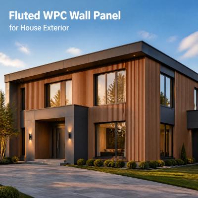 China WPC Decorative Cladding Panels Exterior Wall Boards for Residential House Facade Outdoor for sale