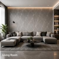 China 4mm Moisture Proof SPC Marble Wall Panels – Stone Vein Finish with Click Lock for sale