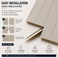 China Minimalist 8V Groove 180mm PVC Panel - Waterproof Modern Interior Finishing for sale