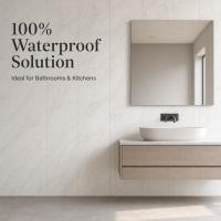 China Scratch Resistant Waterproof PVC Wall Panels Easy Clean for Bathroom Kitchen for sale