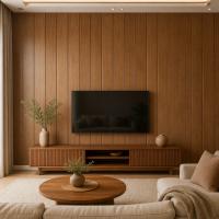China 400mm V-Groove PVC Wall Panel Honeycomb Core Wall Panel for sale