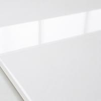 China 400mm High Gloss PVC Wall Panel White Waterproof Wall Panel for sale