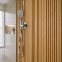 China Moisture Proof Fluted WPC Wall Boards for Bathroom Shower Kitchen Splashbacks for sale