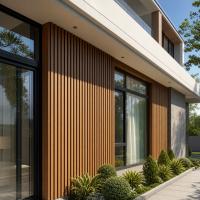 China Weatherproof WPC Cladding Boards featuring Rich Wood Texture for Exterior Walls for sale