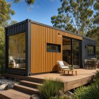 China Waterproof Exterior WPC Cladding Panels for Container House Prefab Building for sale