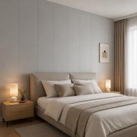 China 400mm Matte Skin-Feel PVC Wall Panel for Bedroom Soft Touch Wall Panel for sale