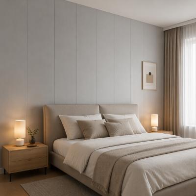 China 400mm Matte Skin-Feel PVC Wall Panel for Bedroom Soft Touch Wall Panel for sale