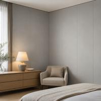 China 400mm Matte Skin-Feel PVC Wall Panel for Bedroom Soft Touch Wall Panel for sale