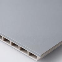 China 600mm V-Groove PVC Wall Panel for Shop Co-extrusion 9mm Wall Panel for sale