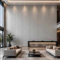China 800mm Wide V-Groove PVC Wall Panel for Hall Extra Large Wall Panel for sale