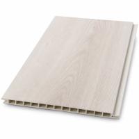 China Warm White Wood SPC Wall Panels Bedroom Headboard Wall Interior Cladding for sale