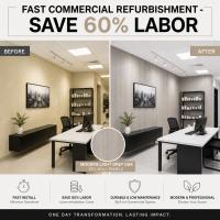 China Commercial Renovation SPC Wall Panels No Demolition Overlay Tiles Waterproof for sale