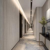 China Hotel Corridor Renovation SPC Wall Panels B1 Fire Rated Click Lock Cladding for sale
