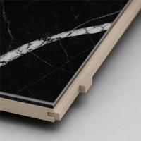 China High Gloss Mirror Marble SPC Wall Panels Black White Vein Waterproof Wall Cladding for sale