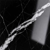 China High Gloss Mirror Marble SPC Wall Panels Black White Vein Waterproof Wall Cladding for sale
