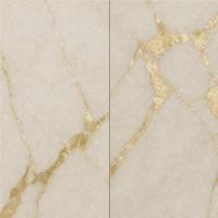 China Gold Transfer Film Marble SPC Wall Panels Ivory Metal Vein Waterproof Wall Cladding for sale